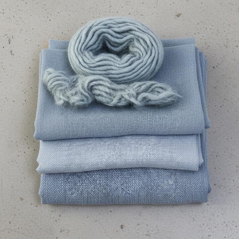 Blueberry Natural Dye Kit for 0.45lb Fabric, Steel Blue Color, Natural ...