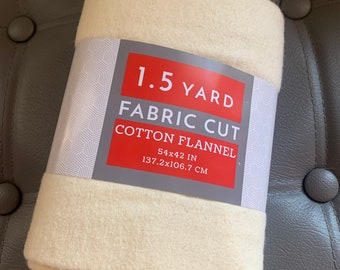 Cream Flannel - Etsy