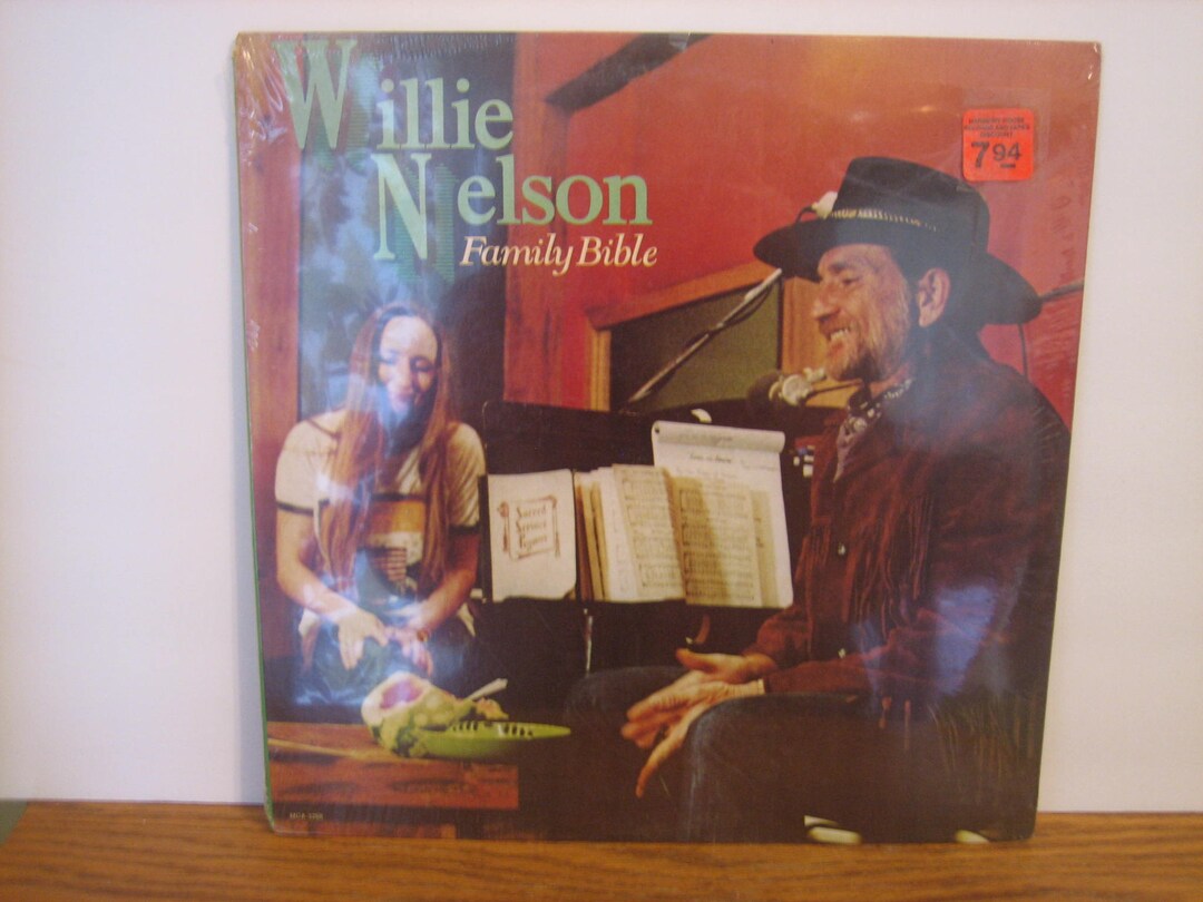 1980 Willie Nelson Family Bible Factory Sealed Vinyl Album, New Old ...