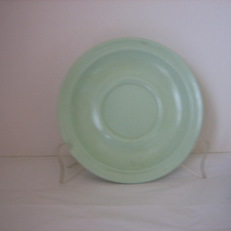 Vintage Plate Mint Green - Etsy