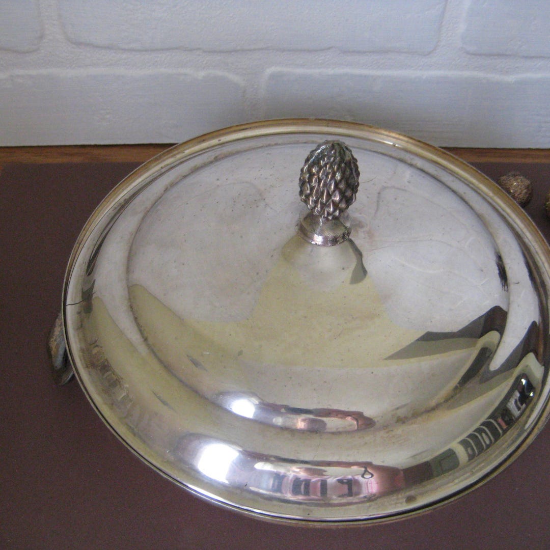 Vintage Sheffield Silverplate Covered Serving Dish, 8 3/4 Inches ...