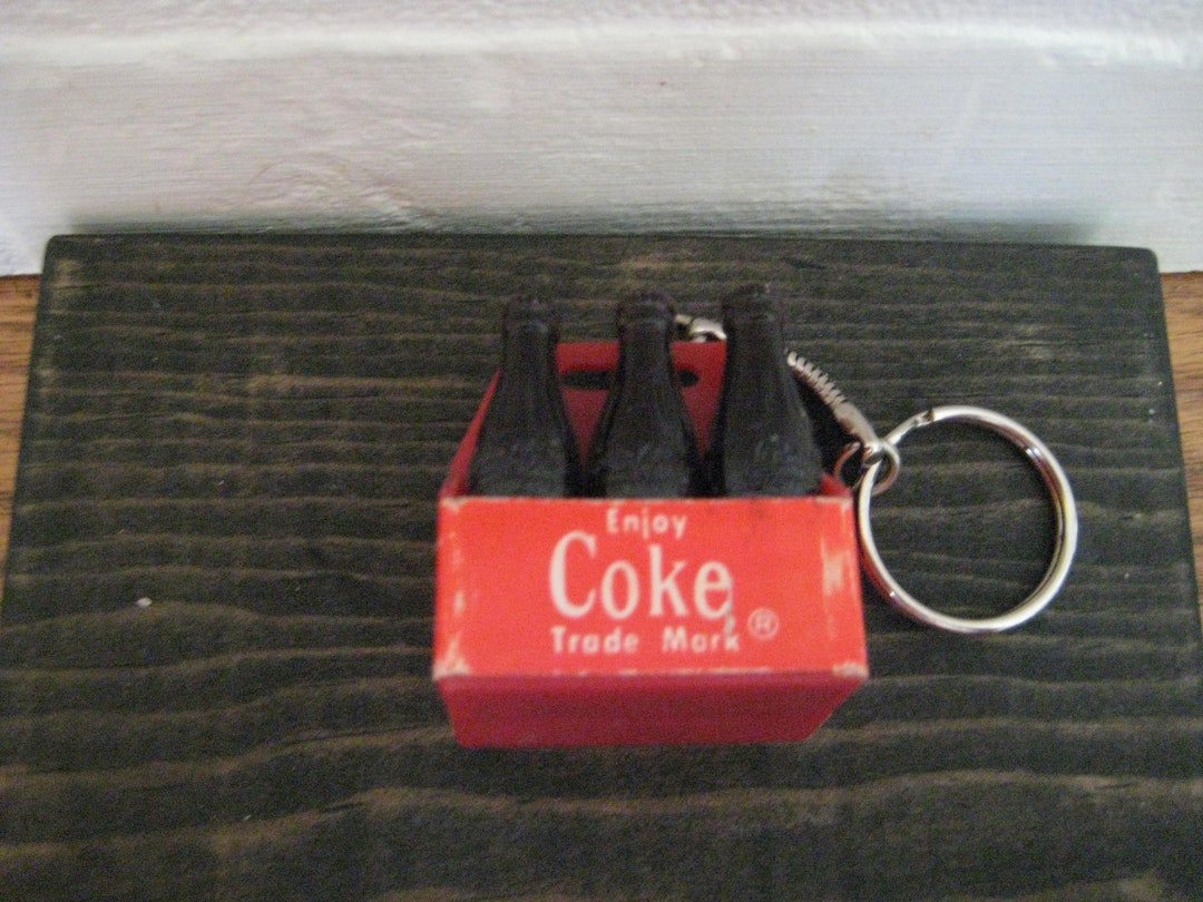Vintage Coke Keychain, 1 X 1 1/4 Inch, Coca Cola Memorabilia, 6 Pack ...
