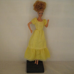 1981 Magic Curl Barbie Doll: Vintage Mattel, Original Yellow Dress - Etsy