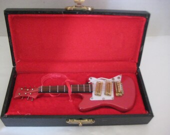 Miniature Guitar With Case - Etsy