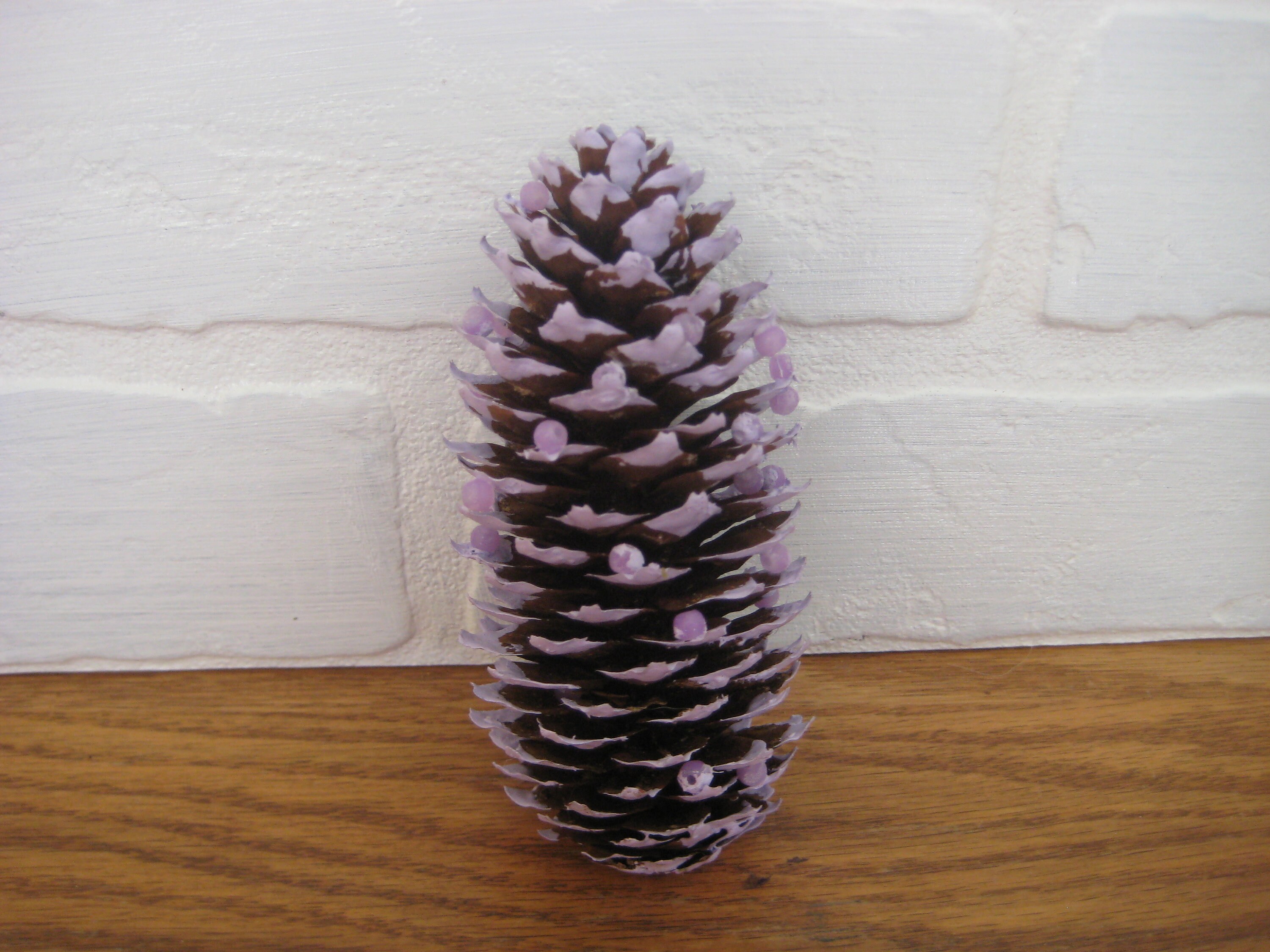 Lilac Jeweled Pine Cone Clean Baked Critter Free Hand - Etsy