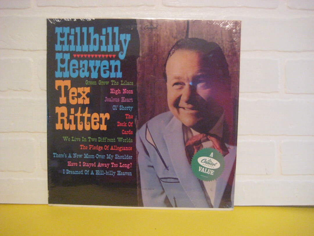 Vintage Tex Ritter Hillbilly Heaven Vinyl Album LP, Factory Sealed ...
