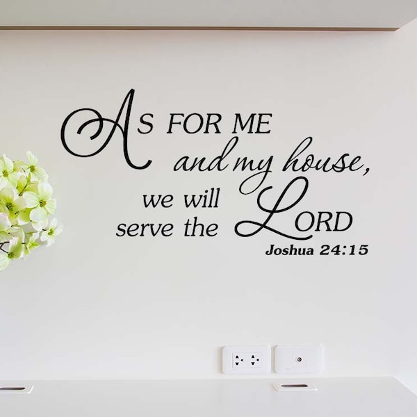 As for Me and My House We Will Serve the Lord - Etsy