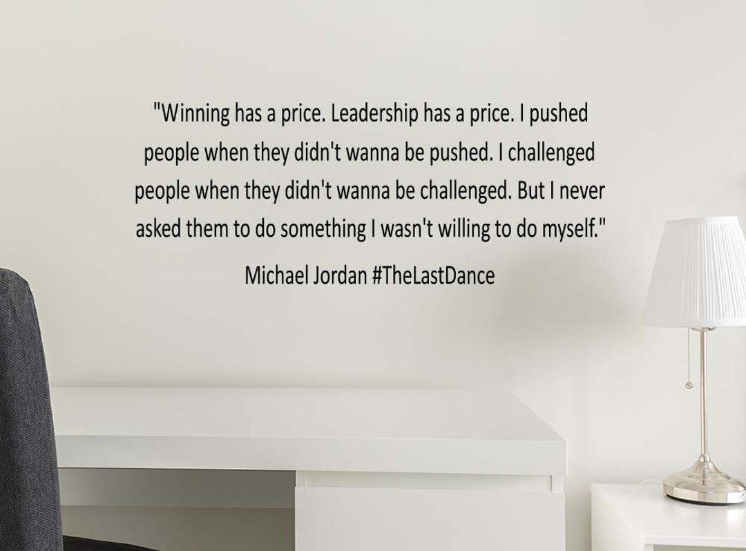 Winning Has a Price. Leadership Has a Price 23 X 9 Vinyl Wall Quote ...