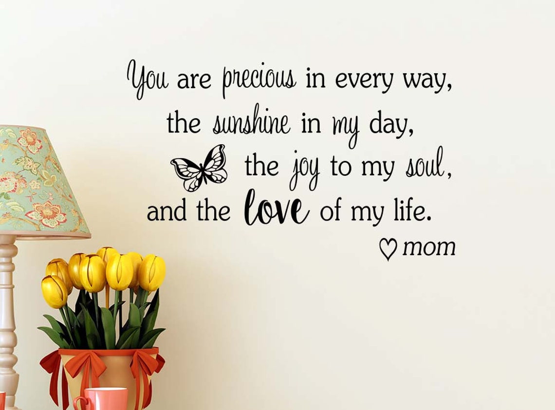 You Are Precious in Every Way 23 X 14 Vinyl Wall Quote Children Sticker ...