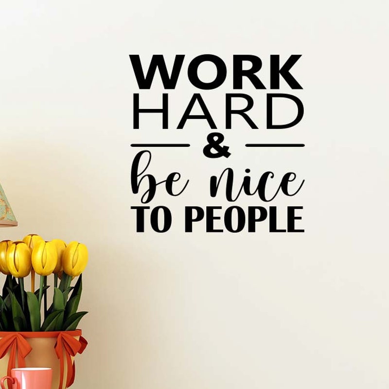 Work Quotes Wall Decal - Etsy