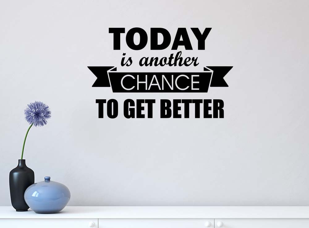 Today is Another Chance to Get Better 23 X 14 Wall Art Decor ...