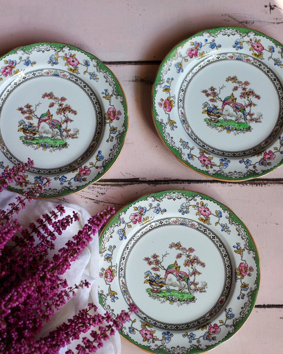 Set Cinque Piatti Dolce Spode Decoro Eden - Etsy