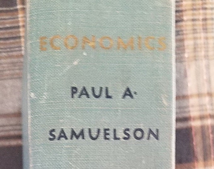 1950's Economics Introduction Vintage Textbook Academic Science Decor ...