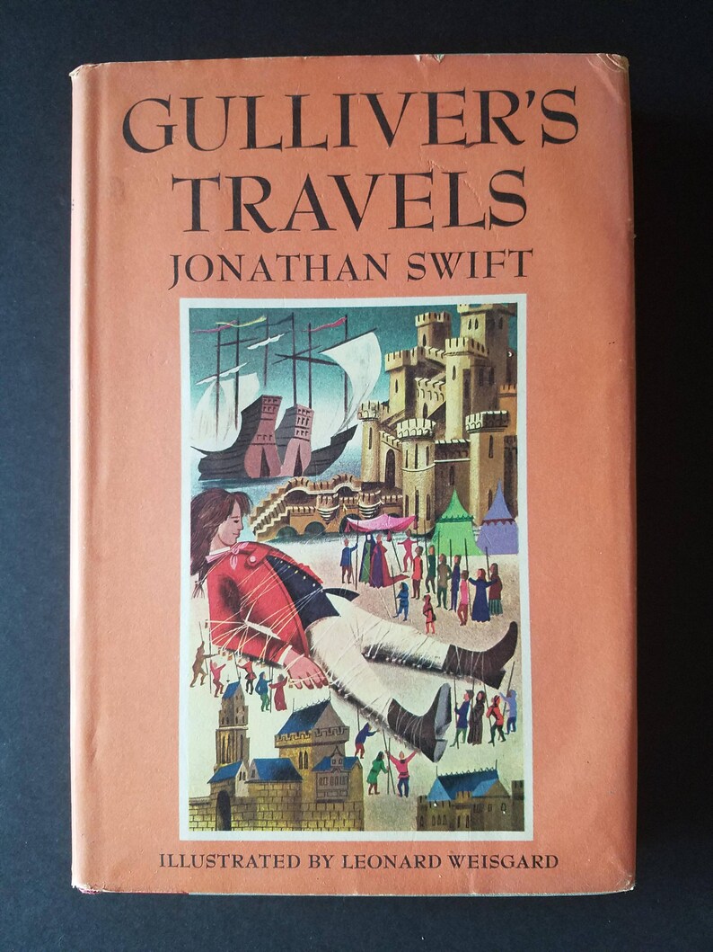 1950's Gulliver's Travels Classics Stories Hardcover Jonathan Swift ...