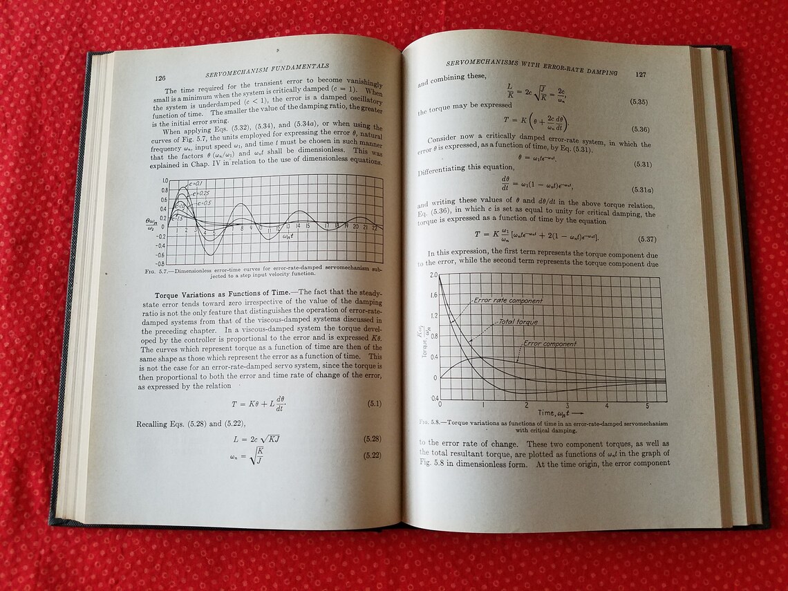 1940s Servomechanism Fundamentals Mcgraw-hill Electrical Engineering ...