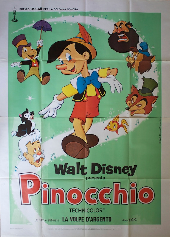 Pinocchio original Movie Poster - Etsy