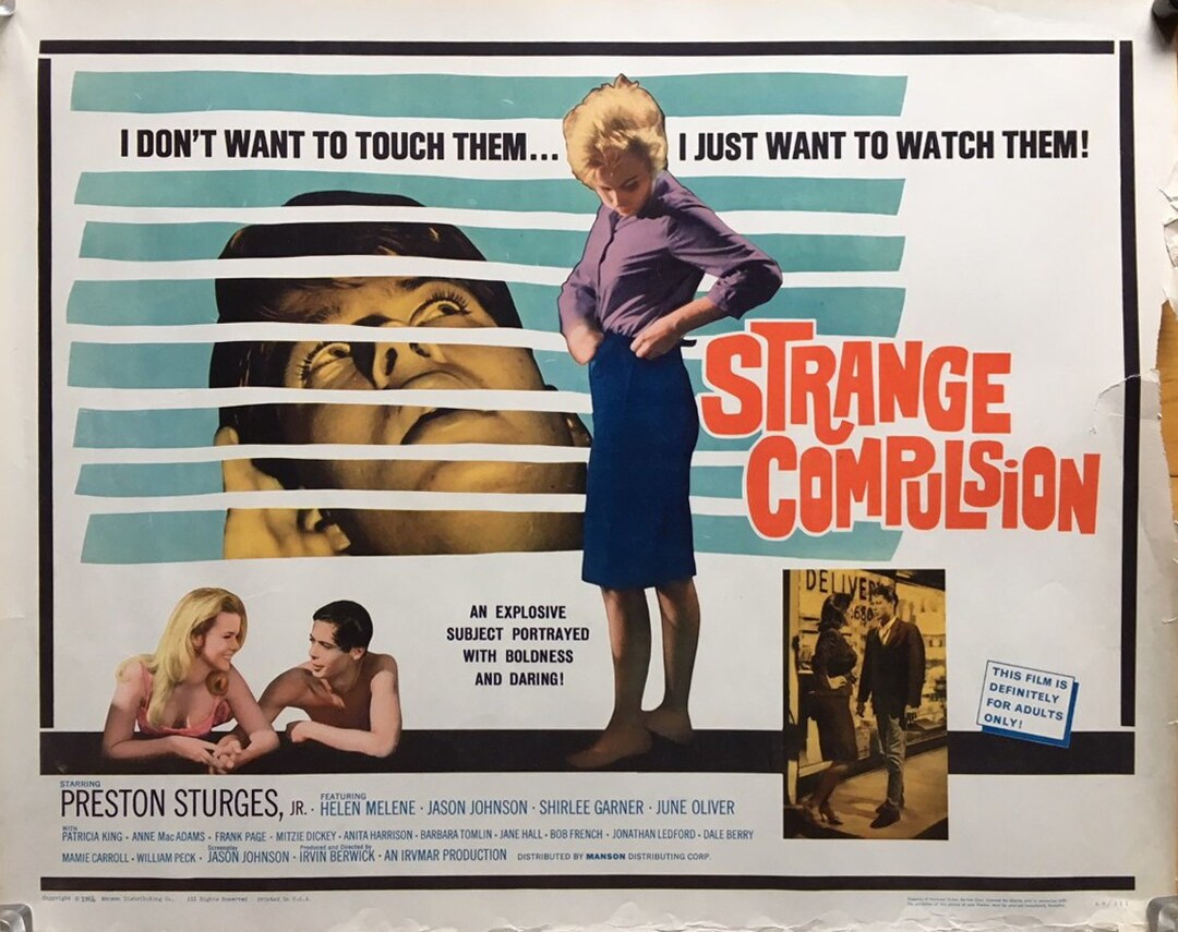 Stange Compulsion original Movie Poster - Etsy