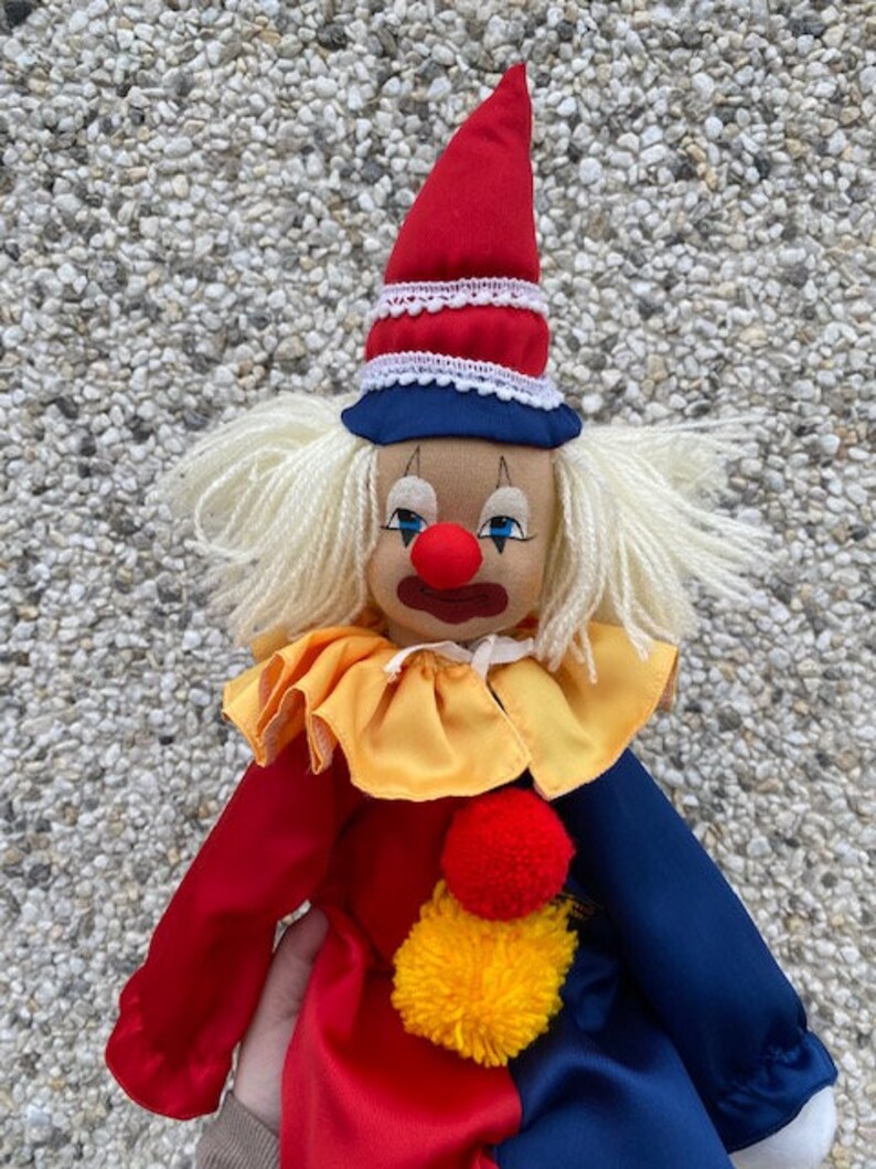 Vintage Clown Plush Doll Clown Circus Plush | Etsy