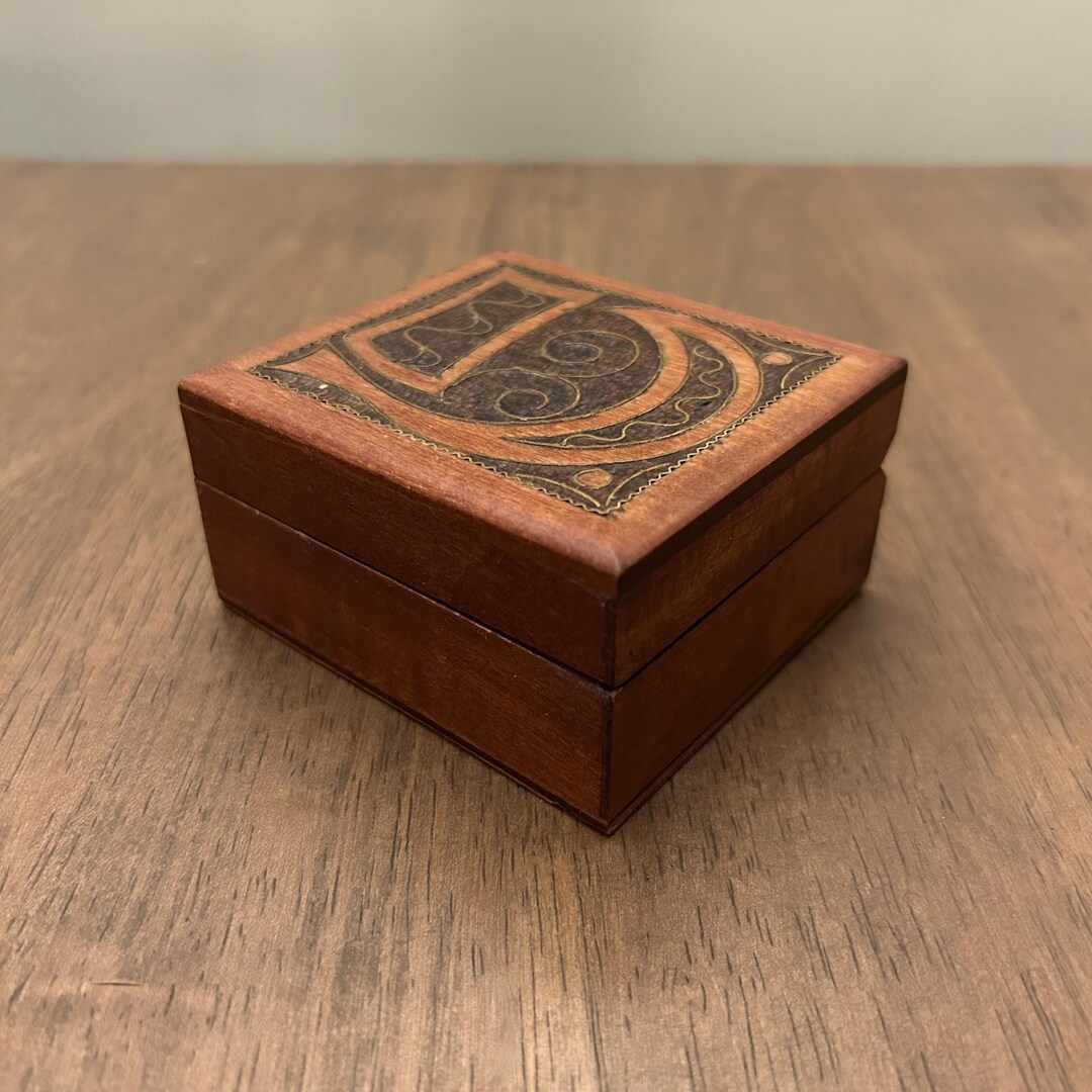 Polish Handmade Brass Inlay Trinket Box - Etsy