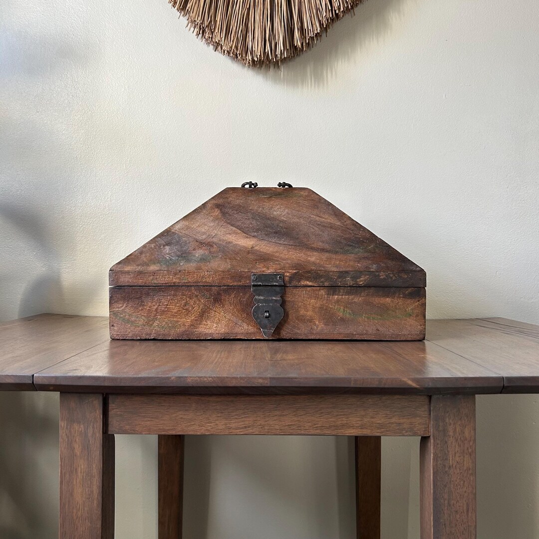 Wood and Iron Traditional Kerala Pyramid Box - Etsy