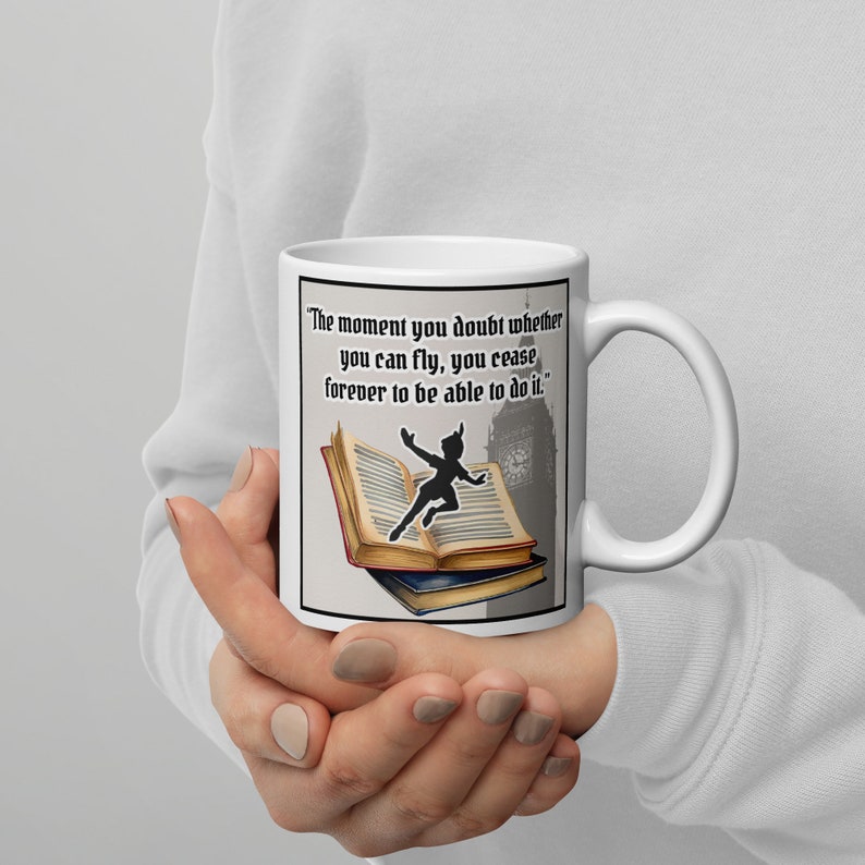 Peter Pan Quote Coffee Mug - Classic Literature Gift - Etsy
