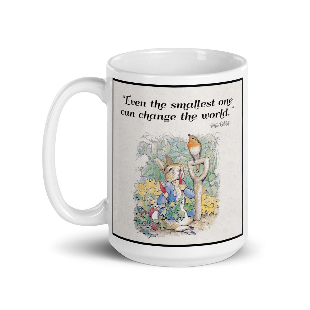 Peter Rabbit Mug - Beatrix Potter Quote Coffee Cup - Peter Rabbit Gift ...