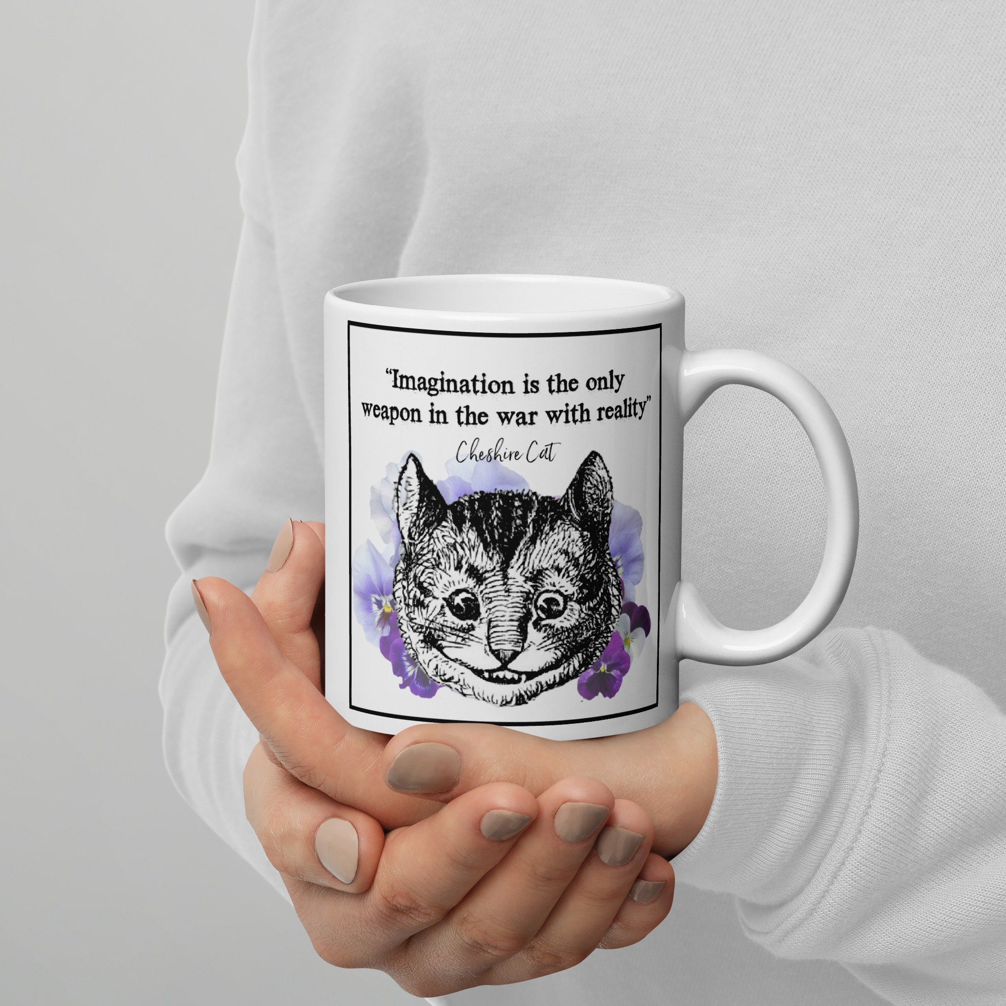 Alice in Wonderland Mug Cheshire Cat Coffee Cup Cheshire Cat Gift Fun ...