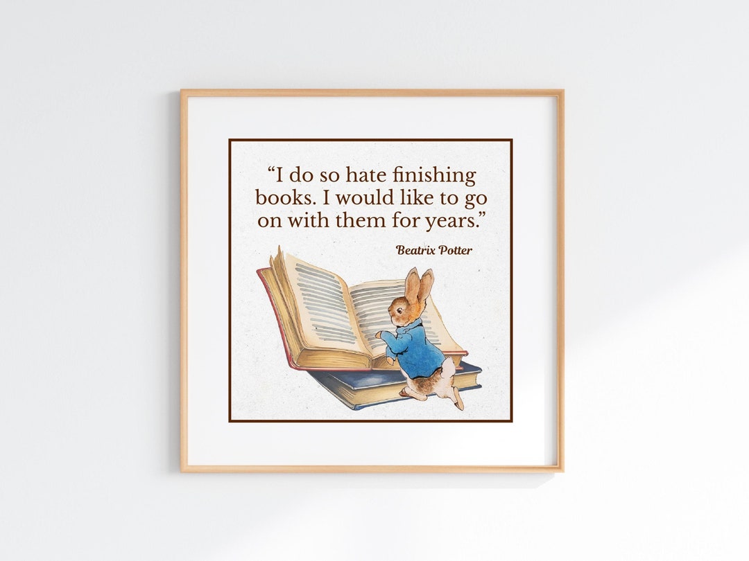 Peter Rabbit Quote Art - Peter Rabbit Wall Art Print - Children's ...