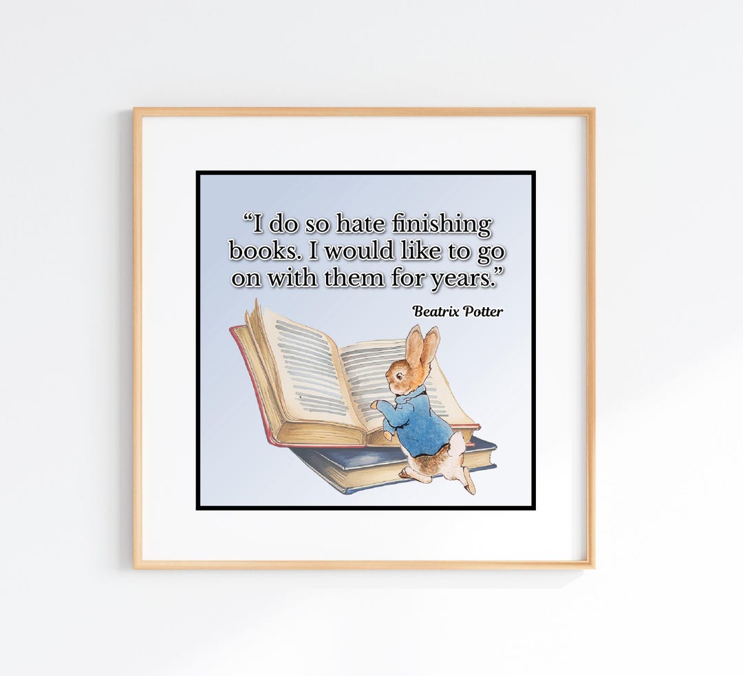Beatrix Potter Peter Rabbit Quote Print Peter Rabbit Wall Art Children ...