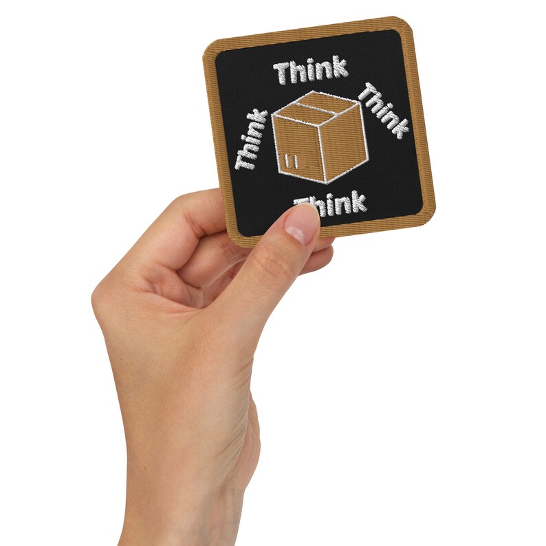 Think Outside of the Box Embroidered Patch - Etsy