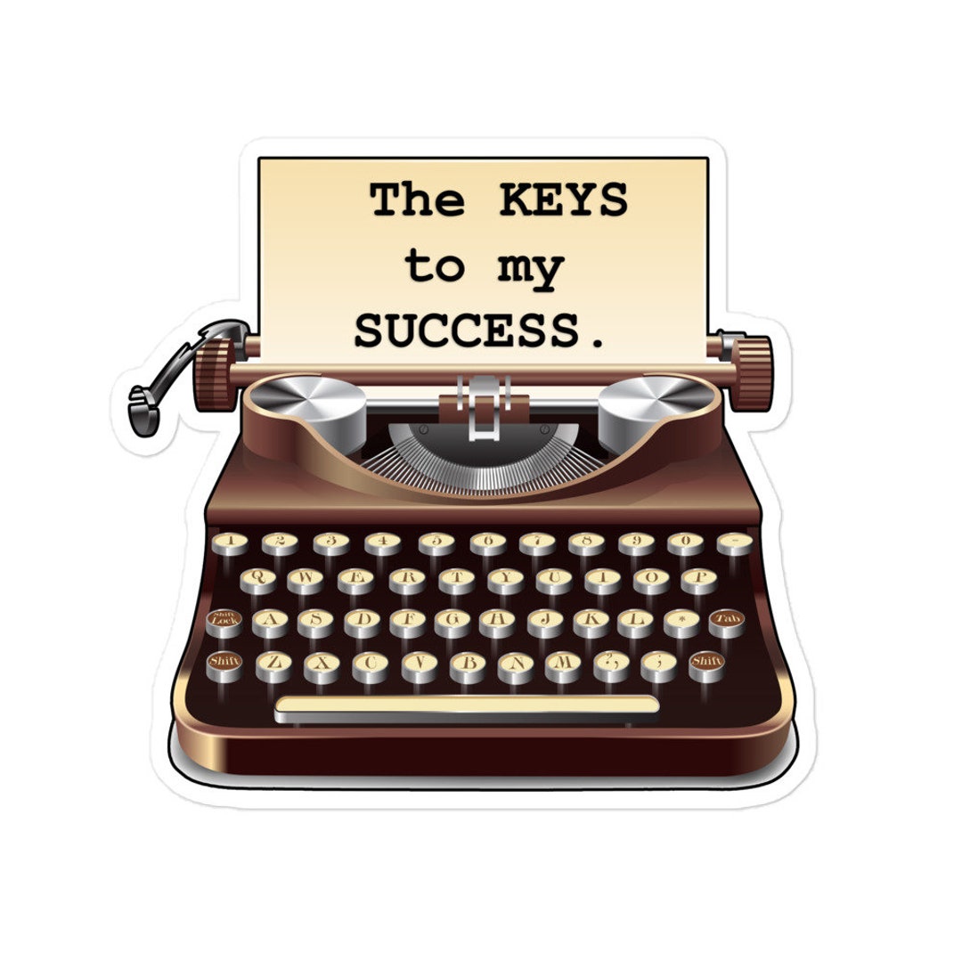 The Keys to My Success Sticker Writer Sticker Gift for Writer - Etsy