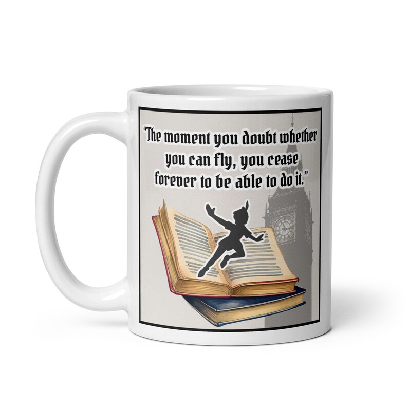 Peter Pan Quote Coffee Mug - Classic Literature Gift - Book Lover Gift ...