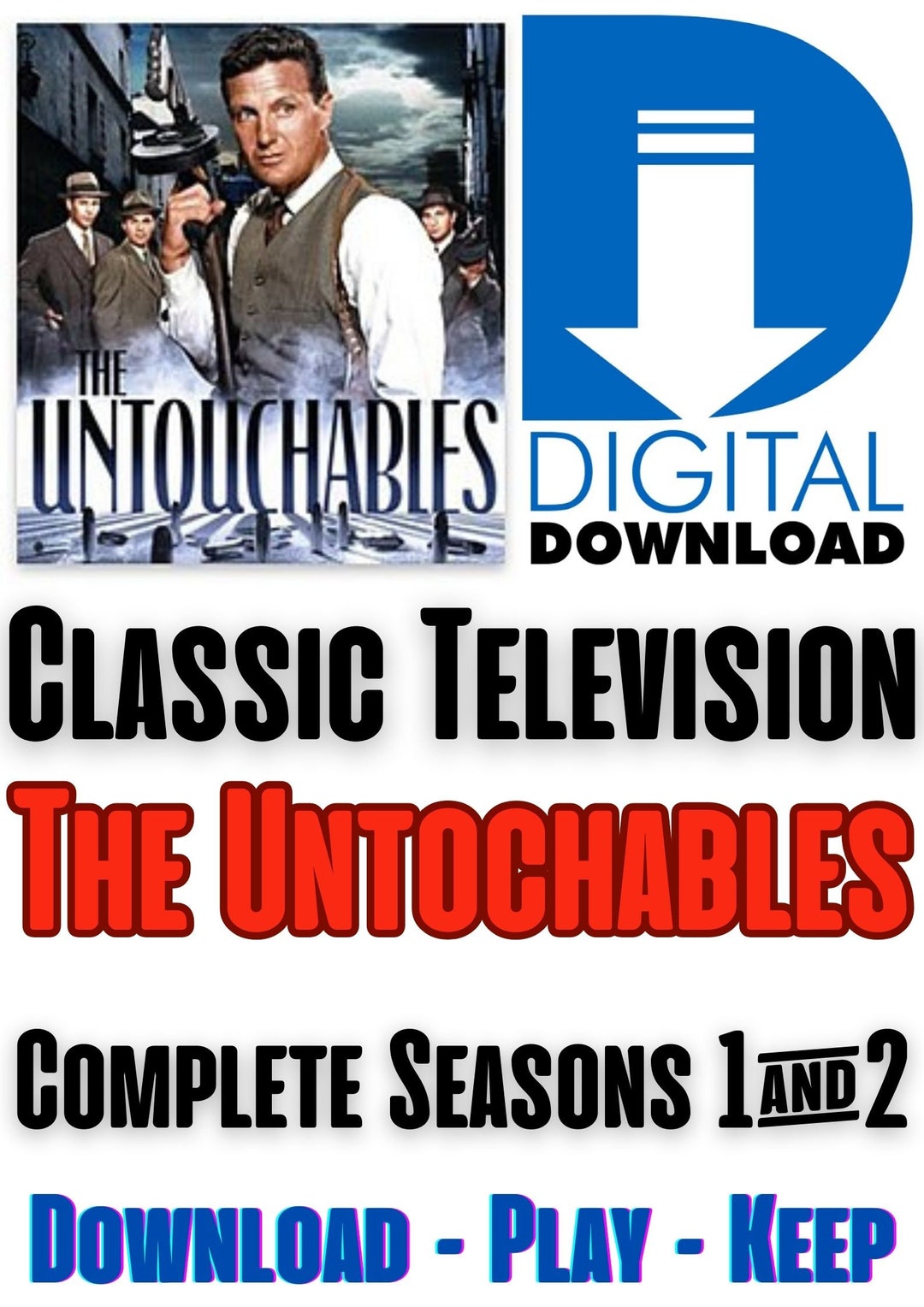 The Untouchables TV Series Complete Series 1&2 60 Episodes Digital ...
