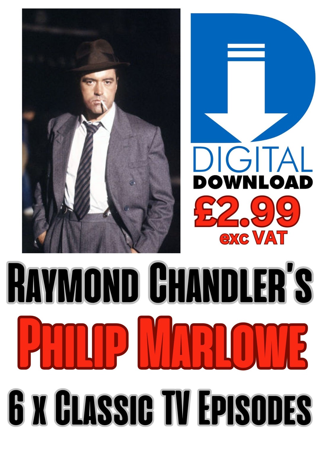 Philip Marlowe Private Eye 6 Episodes Powers Booth TV Series Digital ...