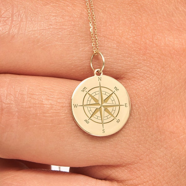 Compass Charm - Etsy