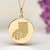 14k Solid Gold Mystical Necklace Personalized Magic Spellcaster Pendant ...