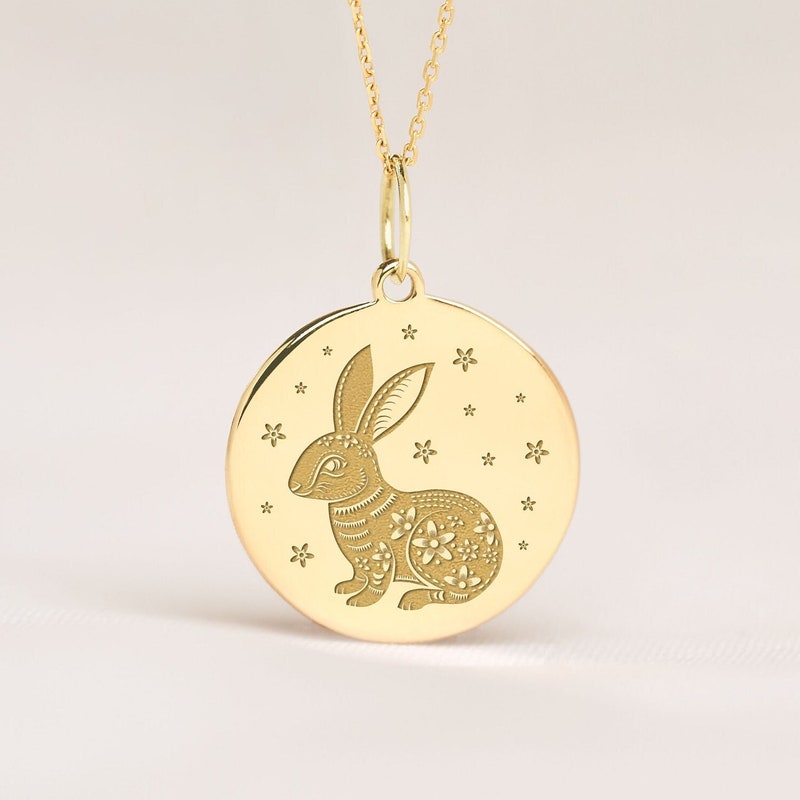 Bunny Necklace - Etsy