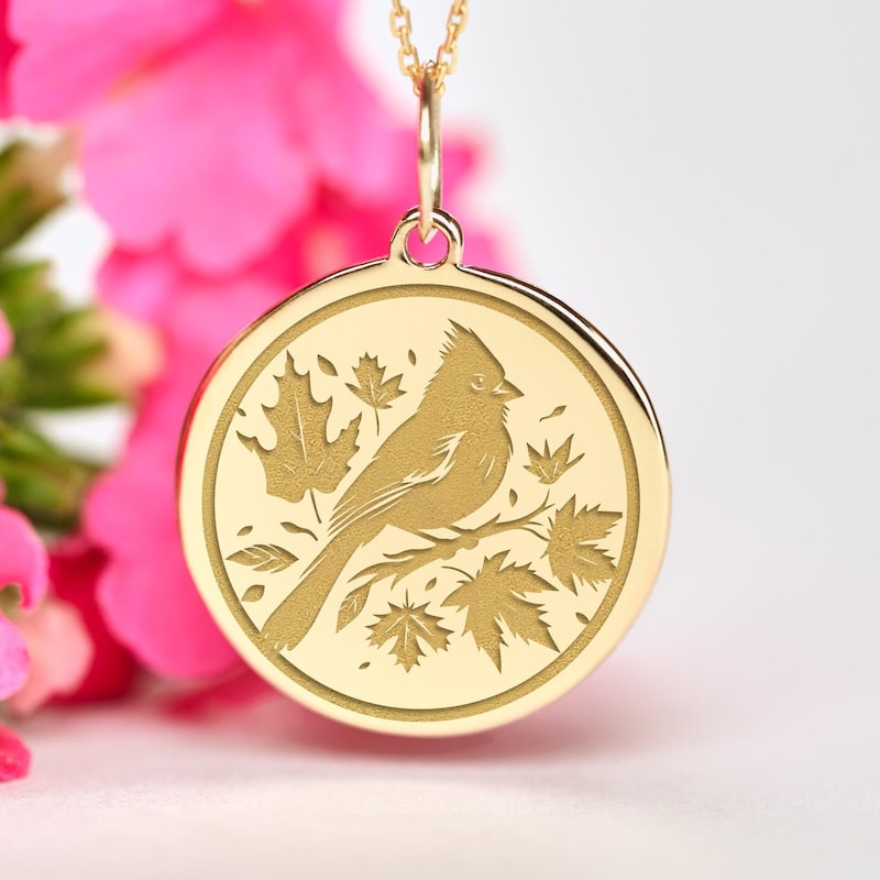 Gold Bird Pendant - Etsy