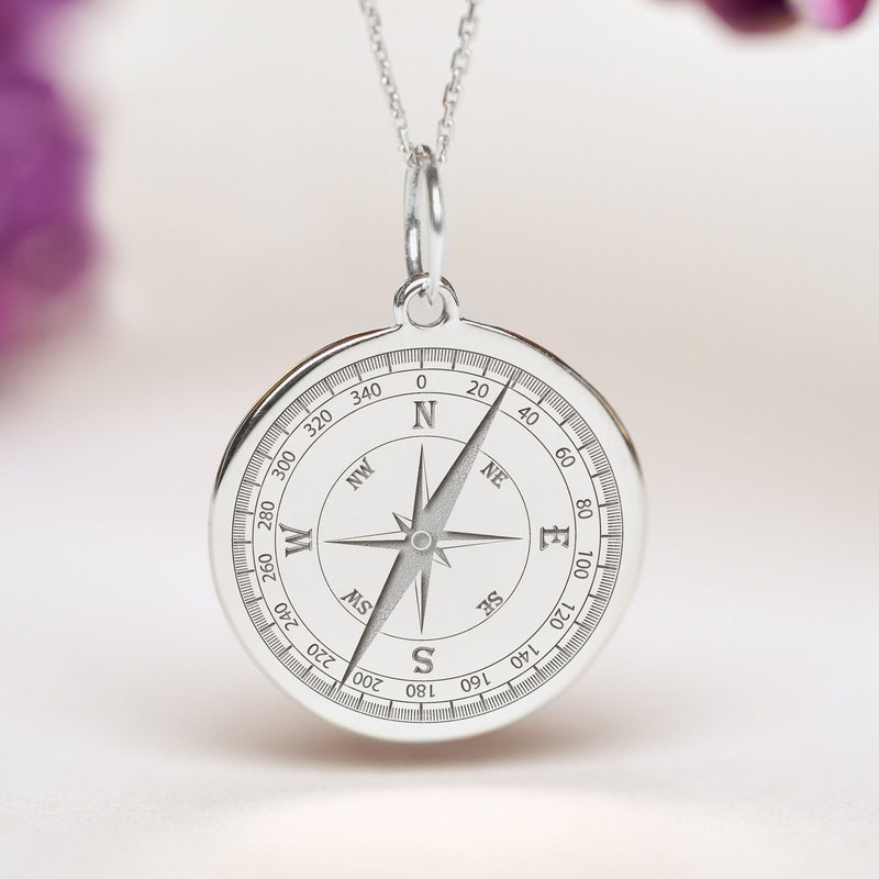 Compass Necklace - Etsy