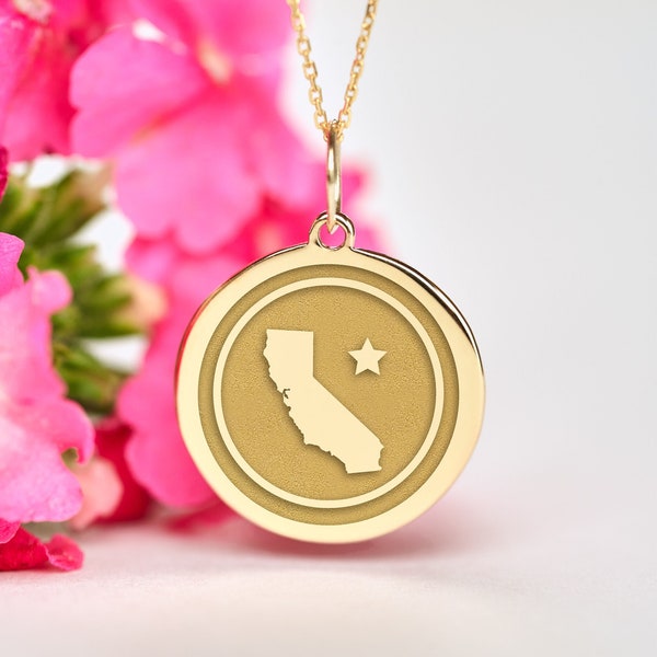 California Necklace - Etsy
