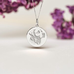 Sterling Silver Labrador Retriever Necklace • Personalized Dog Mom ...