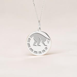 Sterling Silver Lemur Pendant • Personalized Jungle Animal Necklace ...