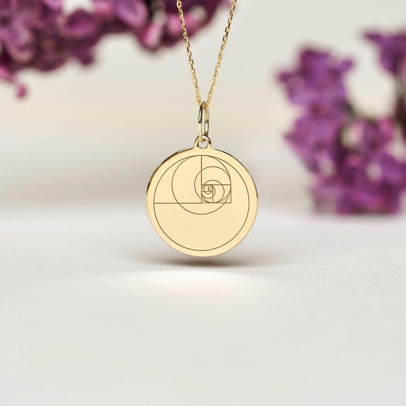 Fibonacci Pendant - Etsy