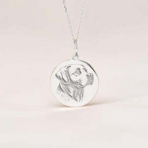 Sterling Silver Labrador Retriever Necklace • Personalized Dog Mom ...