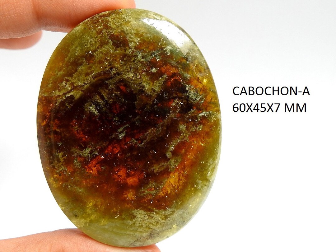 Grossular Garnet Smooth Oval Shape Cabochon/handmade/loose Stone for ...