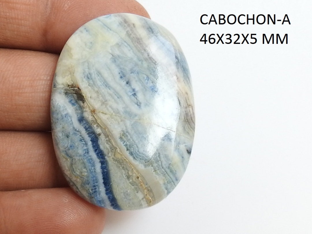 Blue Scheelite Smooth Oval Shape Cabochon/rhodochrosite/dolomite ...
