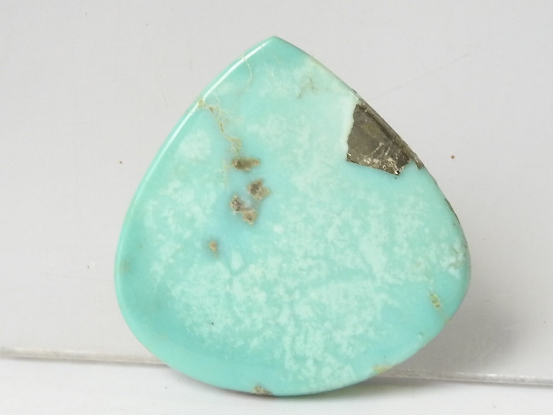 Arizona Turquoise Smooth Pear Shape Cabochon/33x33x5 MM Approx/handmade ...