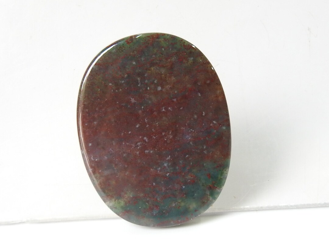 African Green Jasper Smooth Oval Cut Cabochon/41x31x4 MM Approx ...