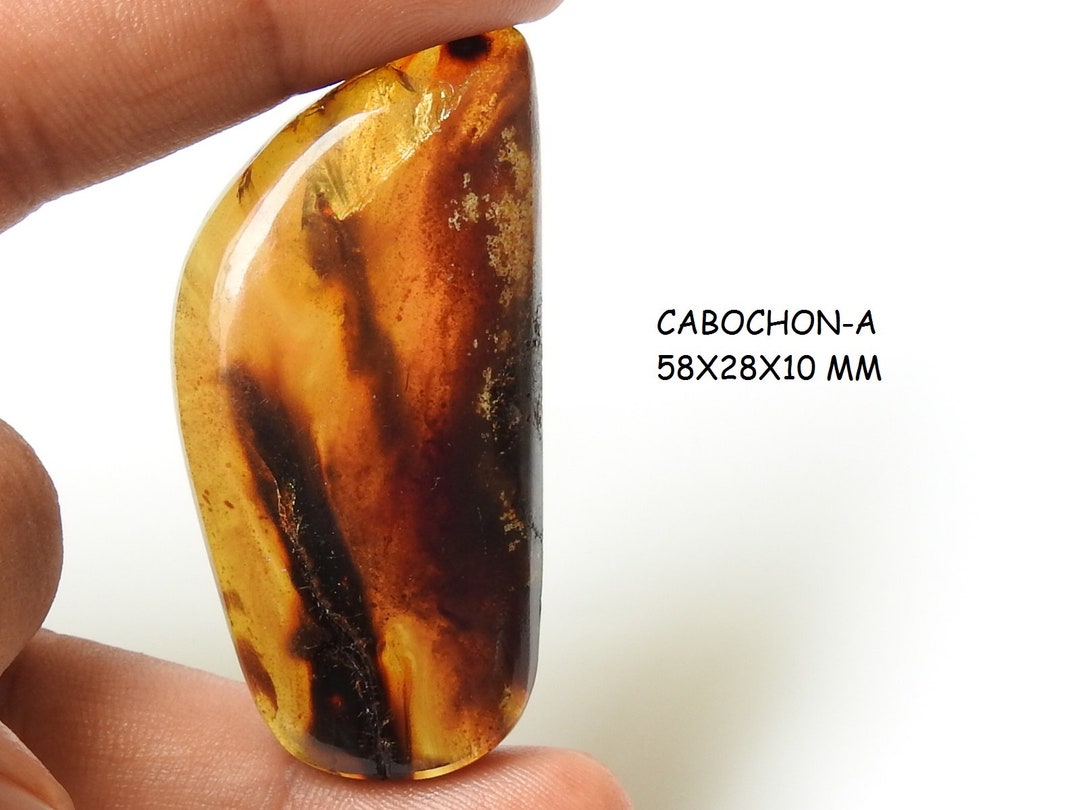 Amber Smooth Fancy Shape Cabochon/loose Gemstone/handmade Stone/for ...