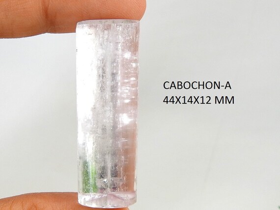 Kunzite Faceted Rectangle Shape Cabochon/puff Top Cut/handmade - Etsy